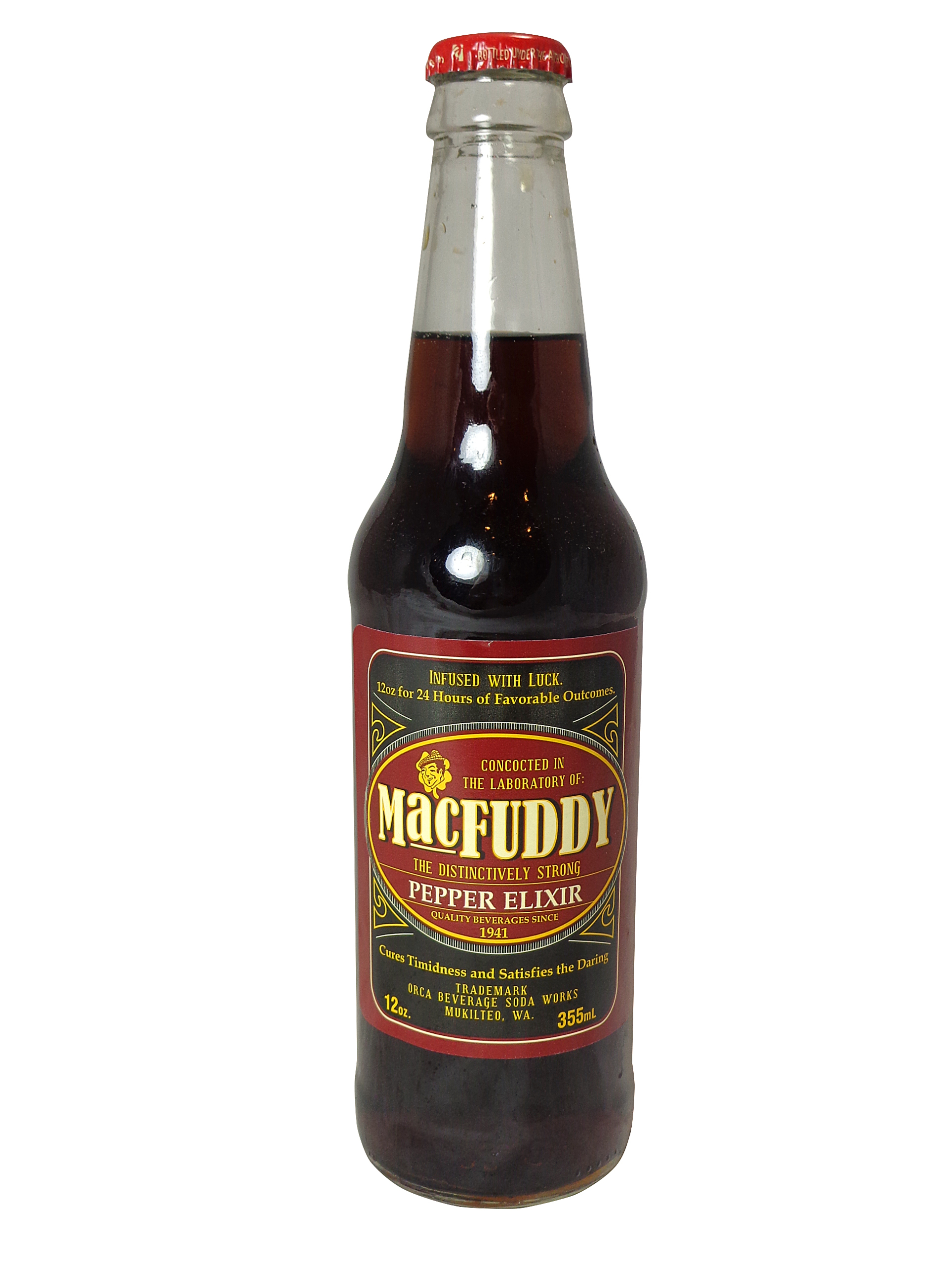 FRESH 12oz MacFuddy Pepper Elixir Soda - Soda Emporium