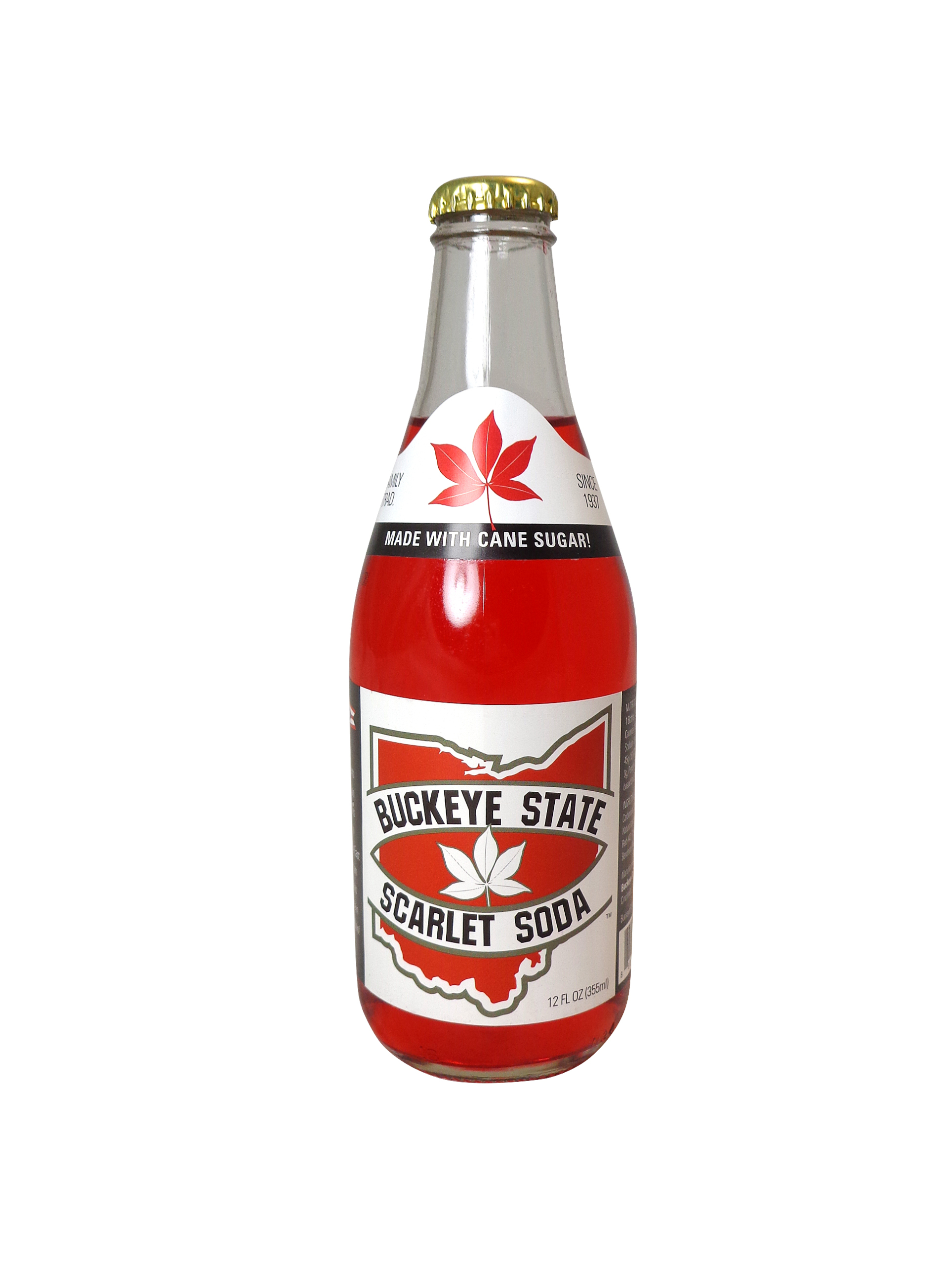 FRESH 12oz Buckeye State Scarlet soda - Soda Emporium