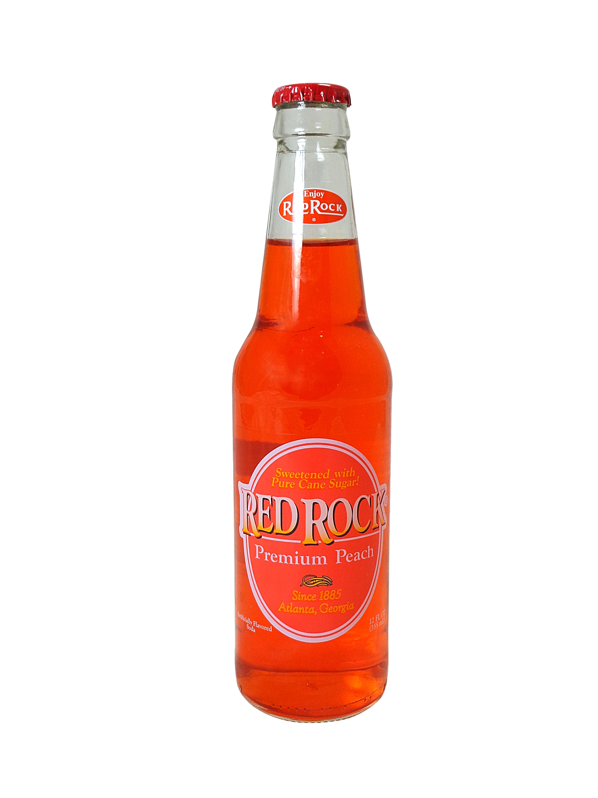 FRESH 12oz Red Rock Peach soda - Soda Emporium