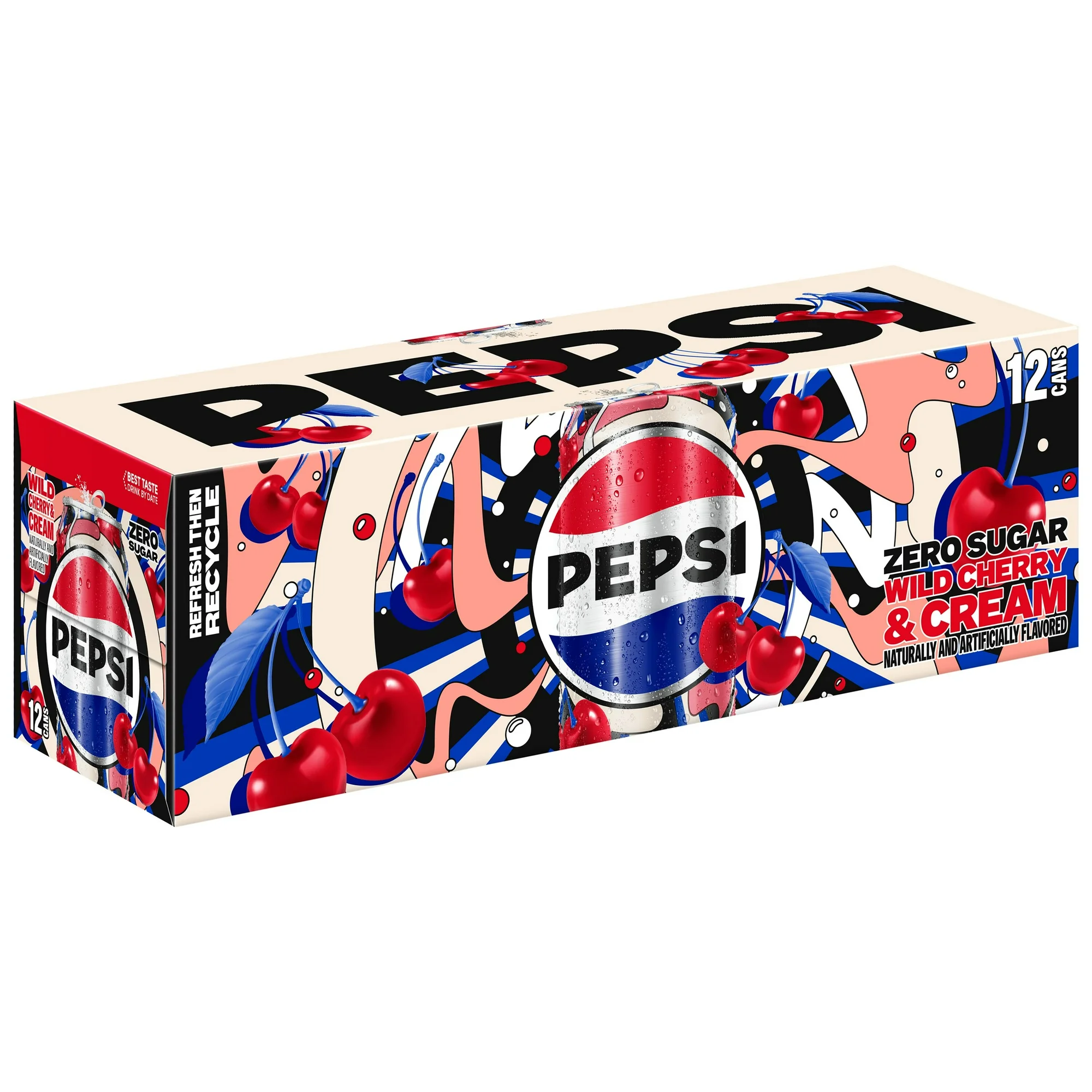 12 Pk Pepsi Cherry and Cream Zero Sugar – BRAND NEW!! - Soda Emporium